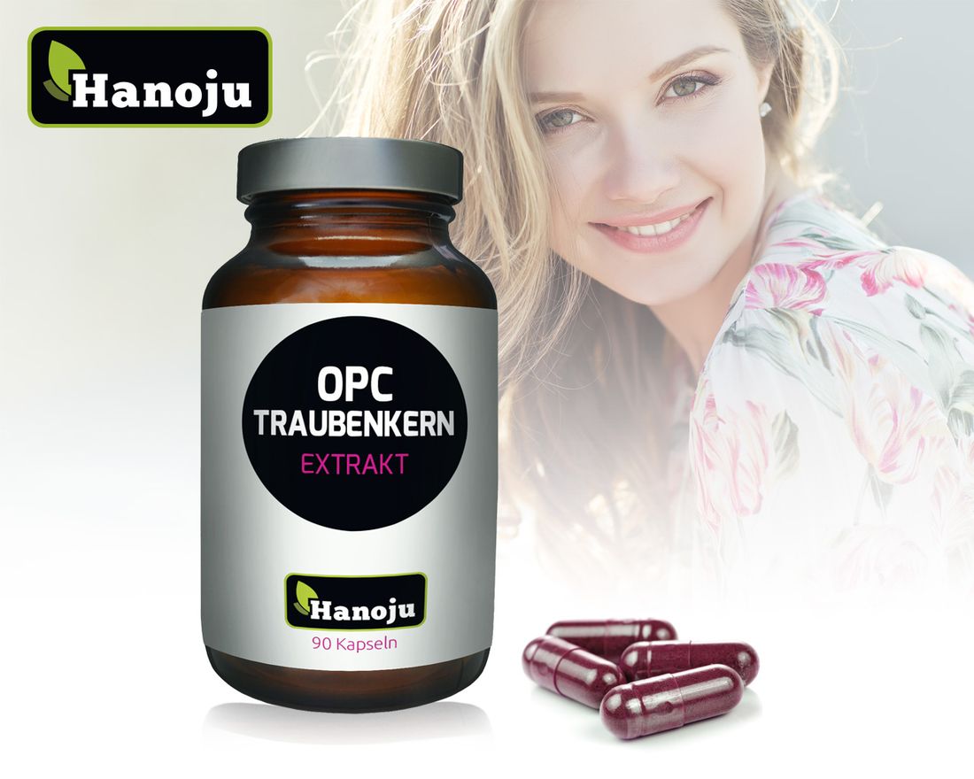 OPC Traubenkern-Extrakt 400 mg 90 Kapseln – Hanoju Deutschland GmbH